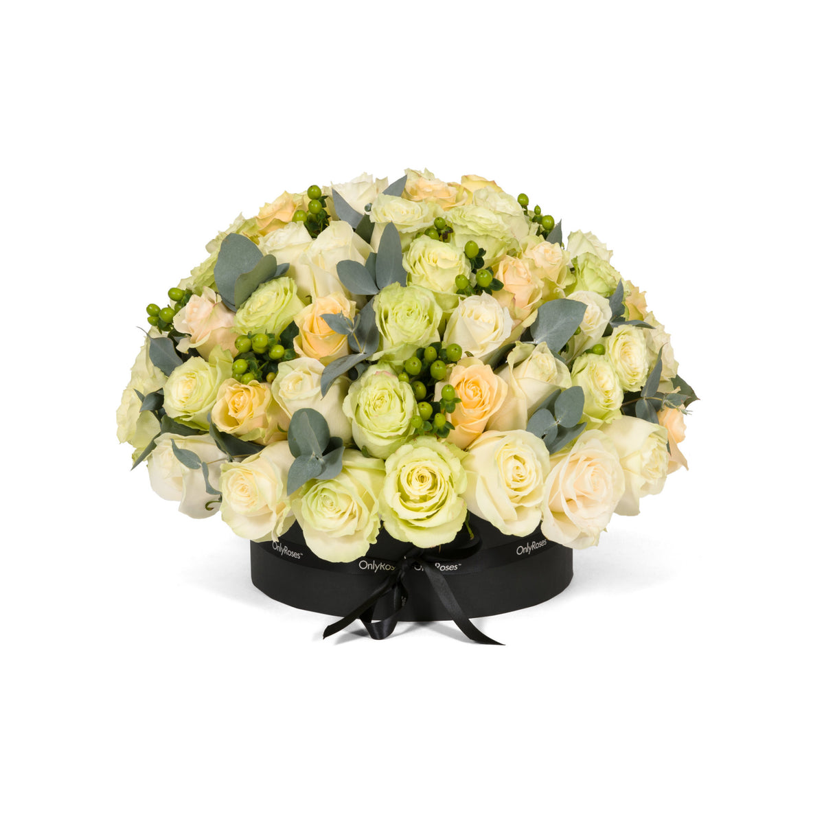 Classic Rose Boulevard The Corniche - White&Cream | OnlyRoses - Qatar